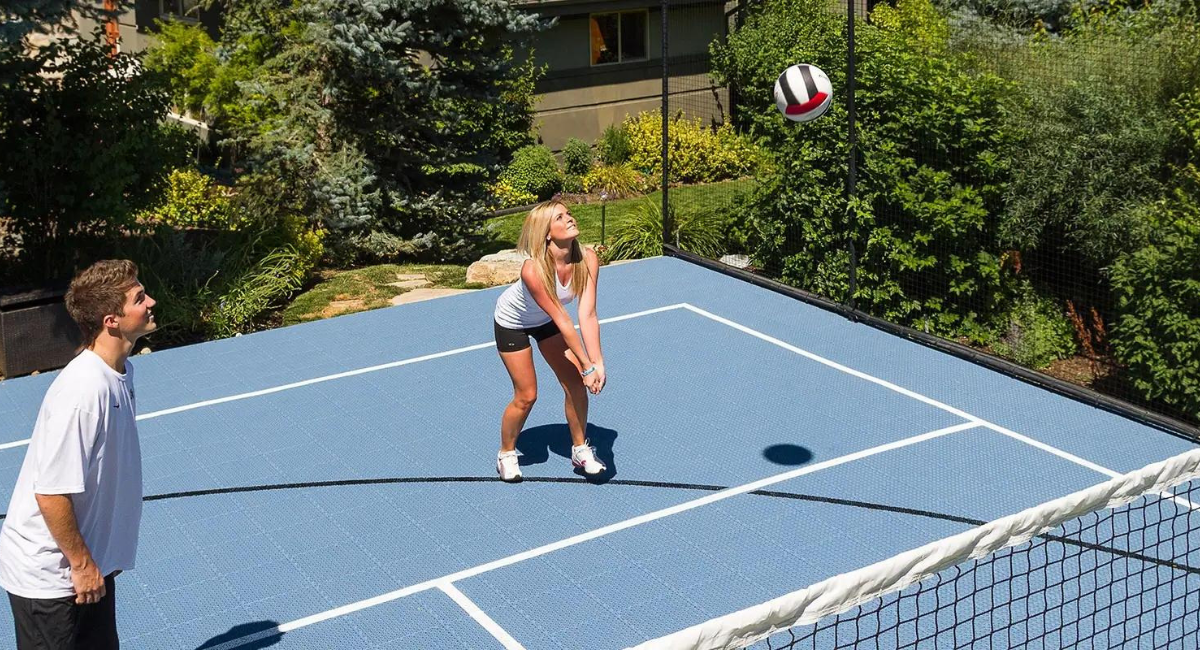 Outdoor Volleyball Sports Tiles | Mat Supplier Group