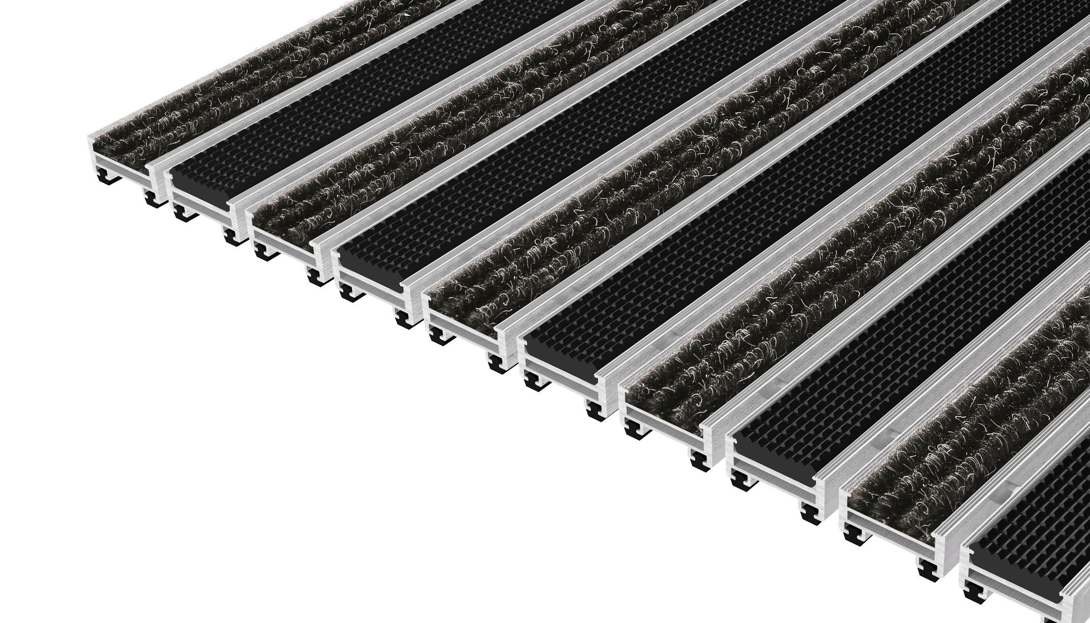 Top Clean Stabil 17 with Ribbed Carpet and Grooved Rubber – Mat ...